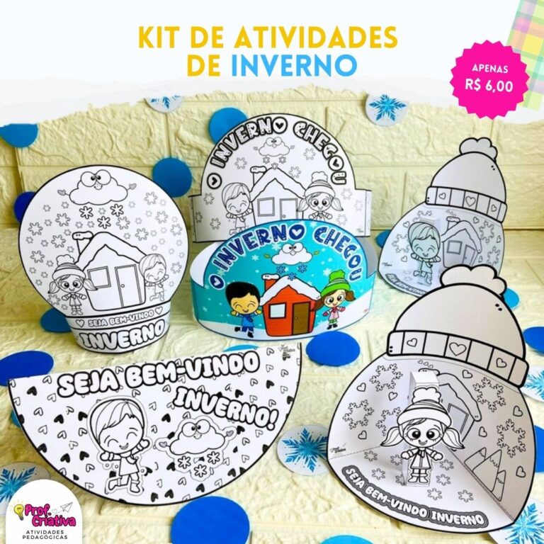 KIT DE ATIVIDADES: O INVERNO CHEGOU - Prof. Criativa